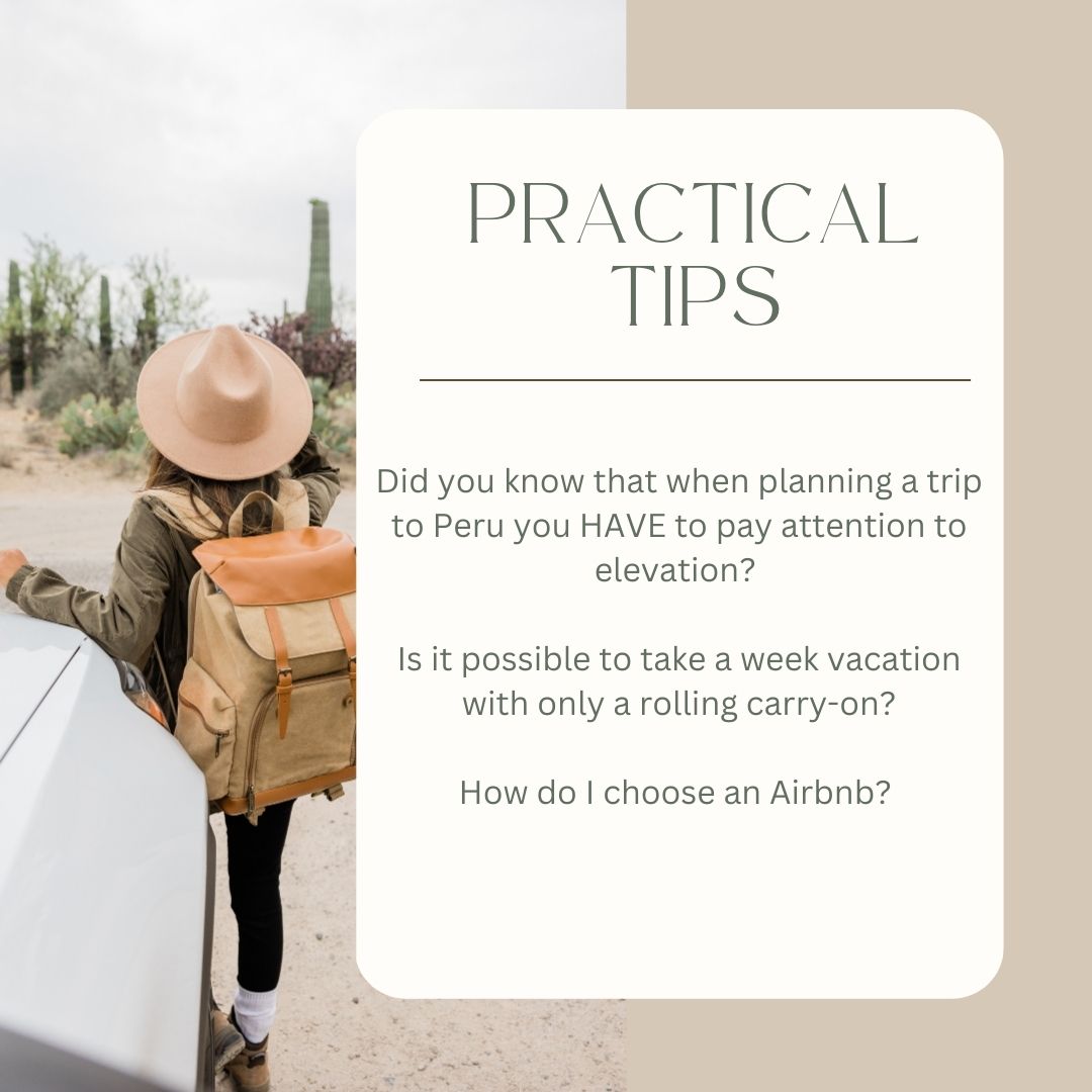 Practical Tips - The Ingenious Traveler